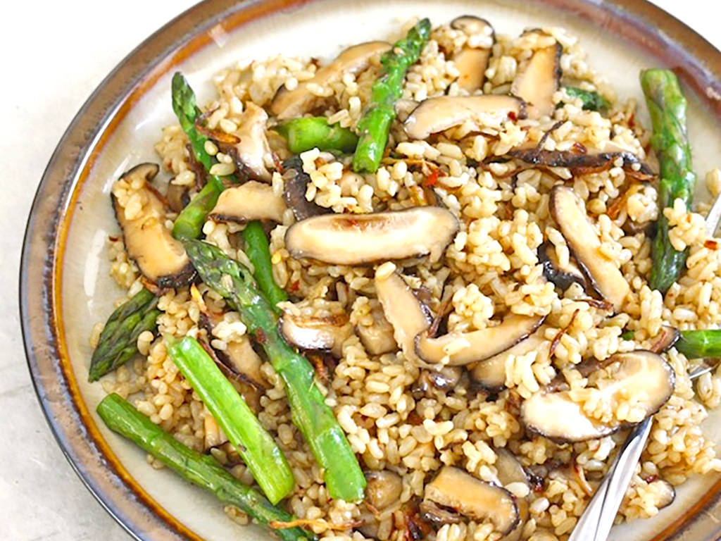 Shiitake Brown Rice with Ginger | Season with Spice - Green Queen