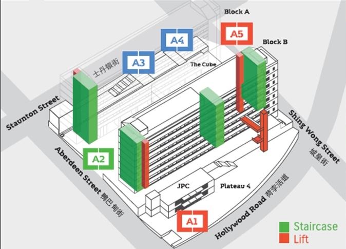 PMQ Entrance Map - Green Queen