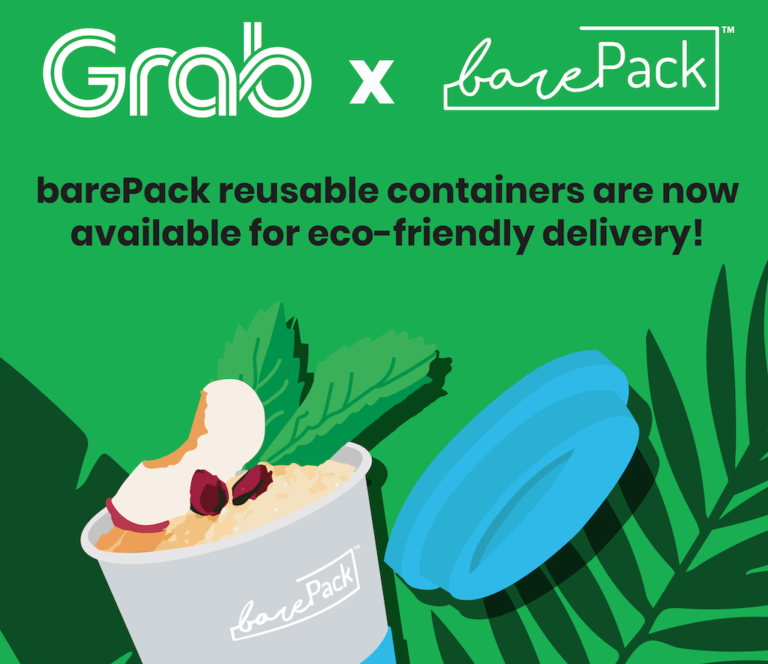 GrabFood Singapore Teams Up With BarePack To Introduce Reusable ...