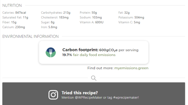 Climate-Friendly Cooking: New Tool Helps Food Blogs Carbon Label Their ...