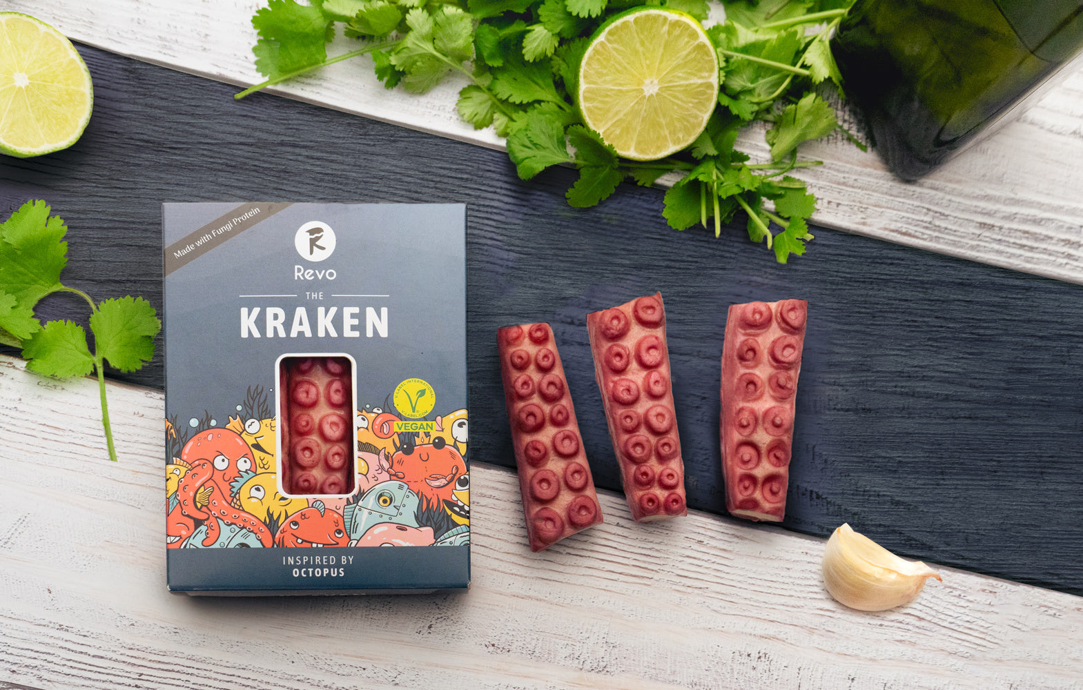 The Kraken: Revo Foods Launches Fungi-Derived Vegan Octopus