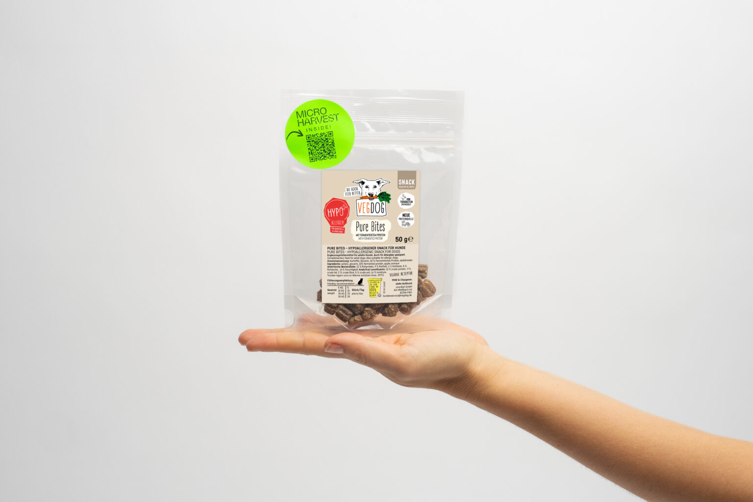 VEGDOG Debuts Dog Treats with MicroHarvest's Microbial Protein