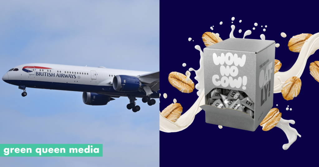 British Airways Offers Oatly's Oat Milk Jiggers As Free Swap for Tea ...