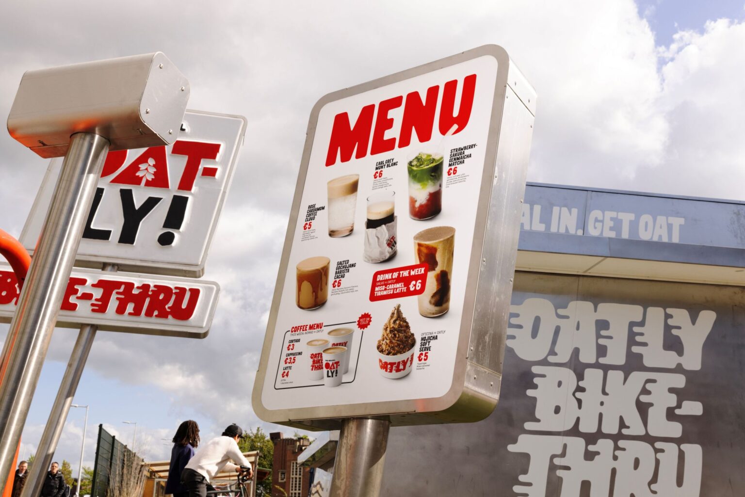 Bike-Thru: Oatly Reinvents Coffee Drive-In with Amsterdam Campaign